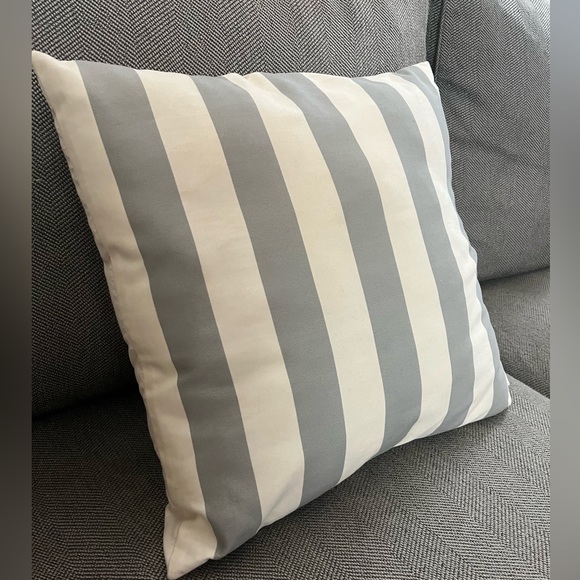 apolevia | Accents | Apolevia Cream And Gray Striped Square Pillow Case ...